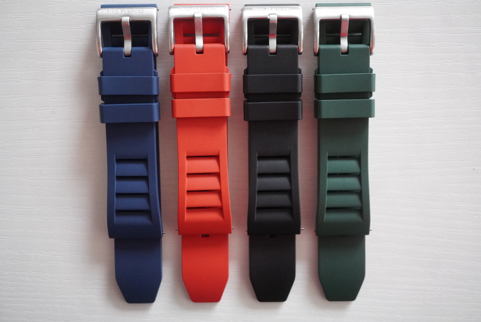 COMPΛSS Premium FKM Rubber Straps – COMPASS TIMEPIECES